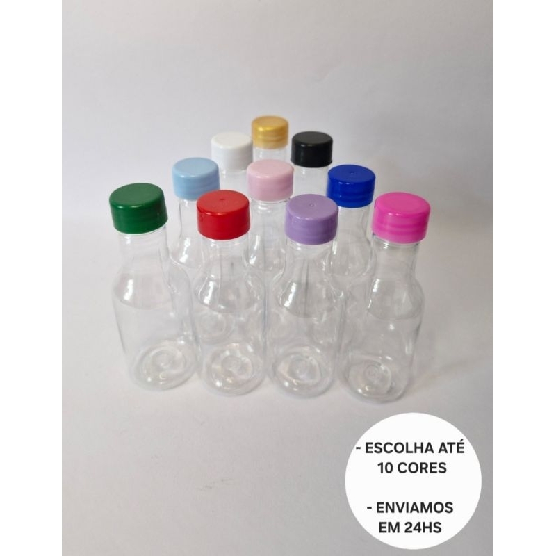 50 uni Mini garrafinhas para lembrancinhas e festas 50ml | Shopee Brasil