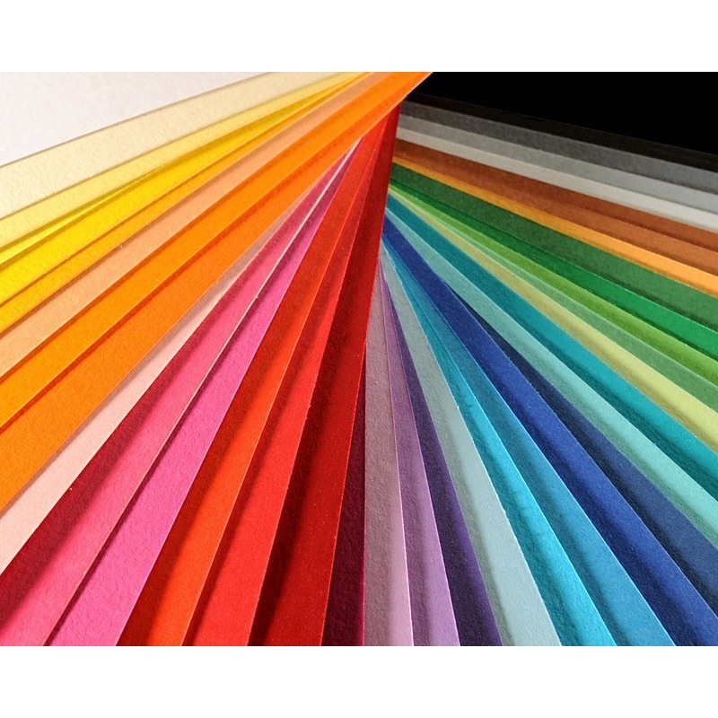 Papel Color Plus 120g - Colorido na Massa - A4 - 50 folhas | Shopee Brasil