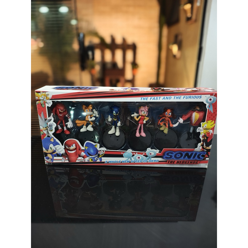 Sonic o 6 peça/conjunto boneca com caixa | Shopee Brasil