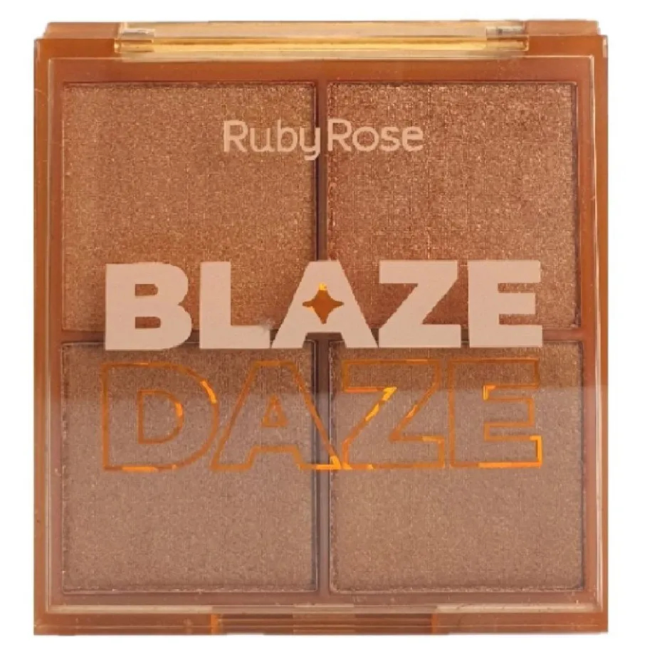 Paleta de Iluminador Ruby Rose 3 Blaze | Shopee Brasil