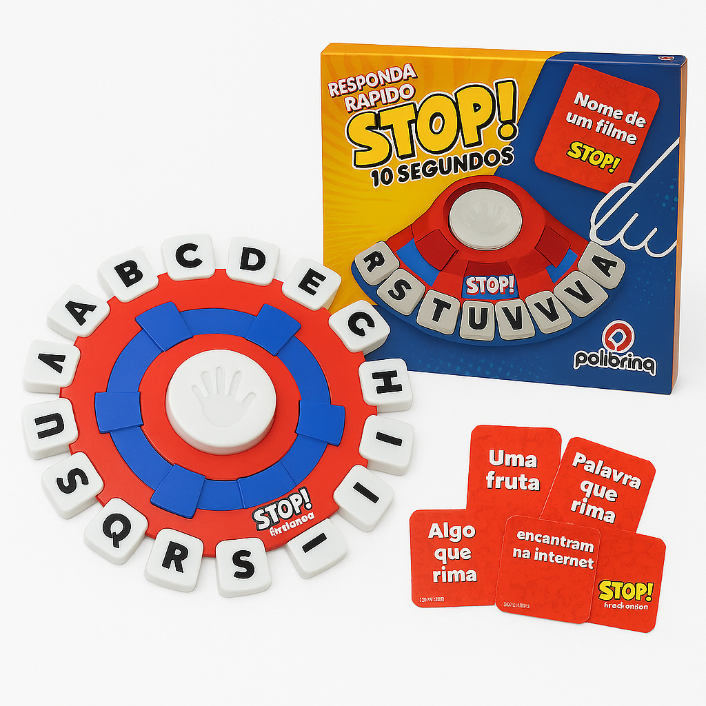 Jogo Tapalavras Jogo de tabuleiro de palavras Que Trava Letras Stop ...
