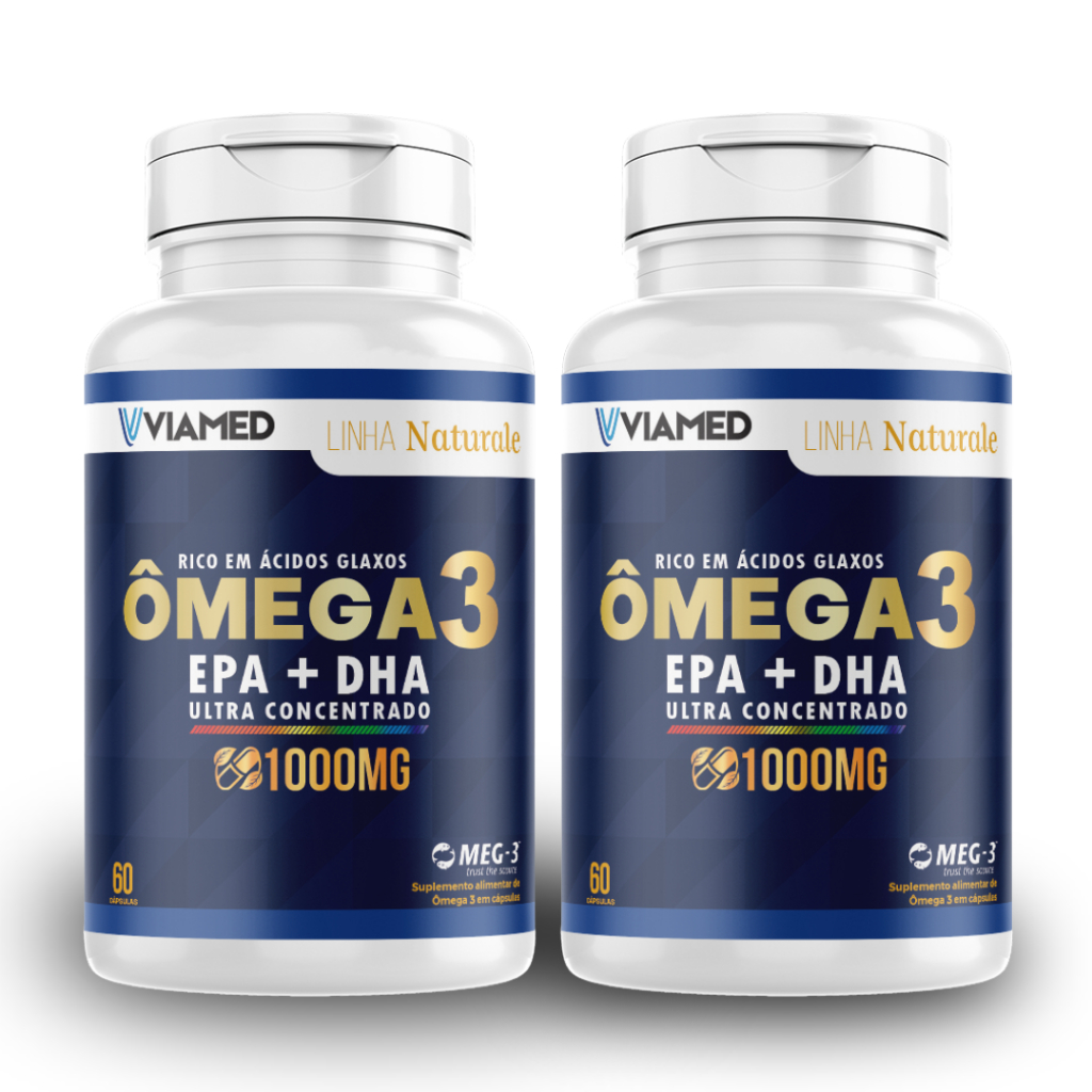 Mega Ômega 3 EPA + DHA 1000 MEG-3 60 CAPS Ultra Concentrado Original ...