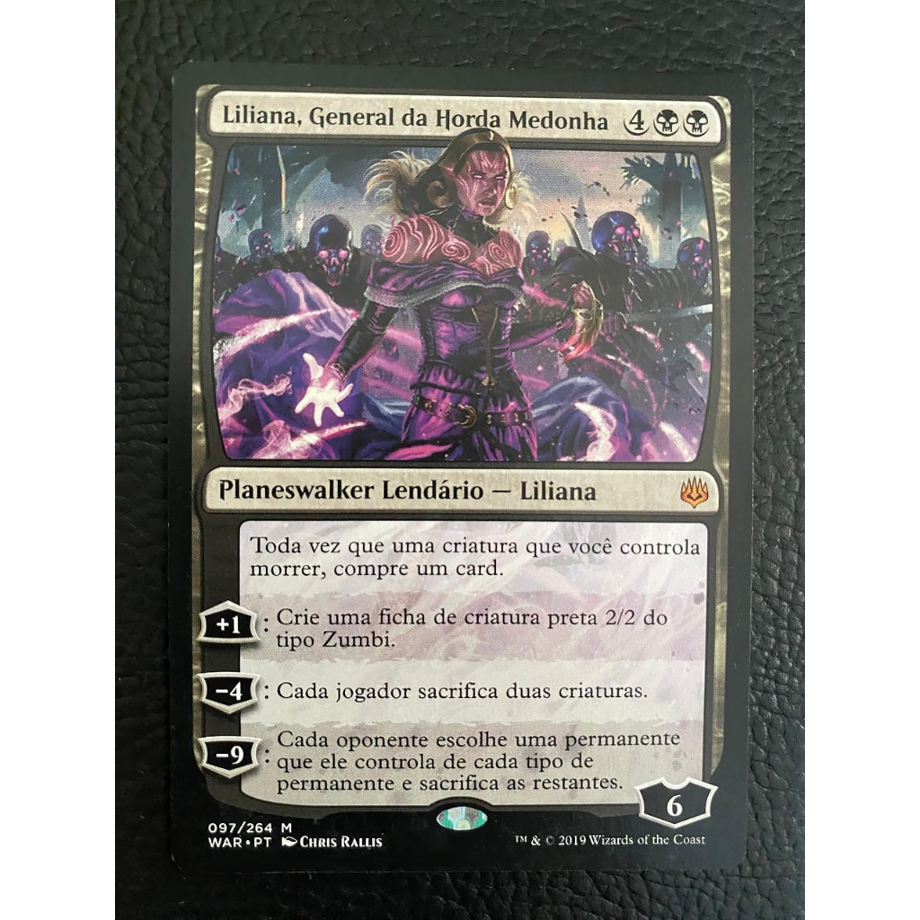 Card Magic the Gathering - Liliana, General da Horda Medonha - NM - PT ...