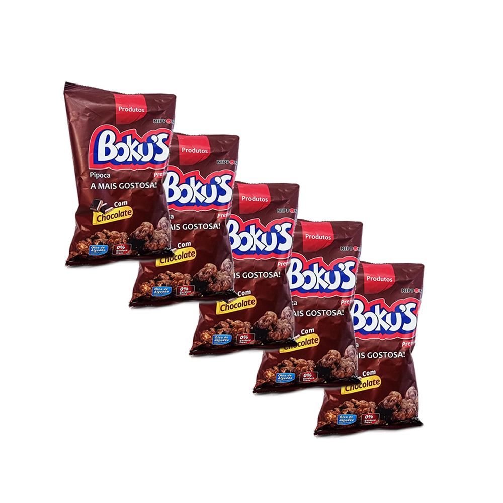 Pipoca Bokus Premium de Chocolate 60g | Shopee Brasil