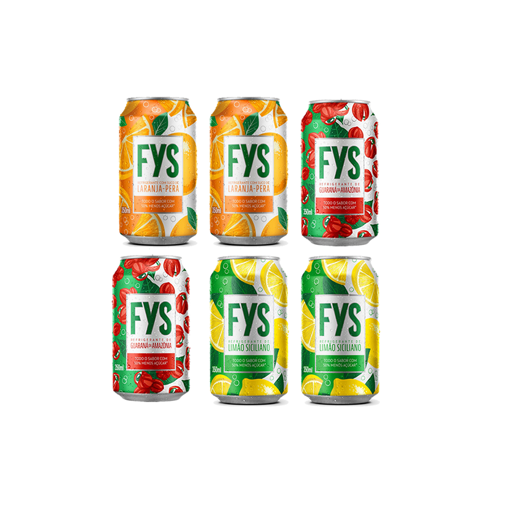 Fys Refrigerante 350 ml do Grupo Heineken | Shopee Brasil
