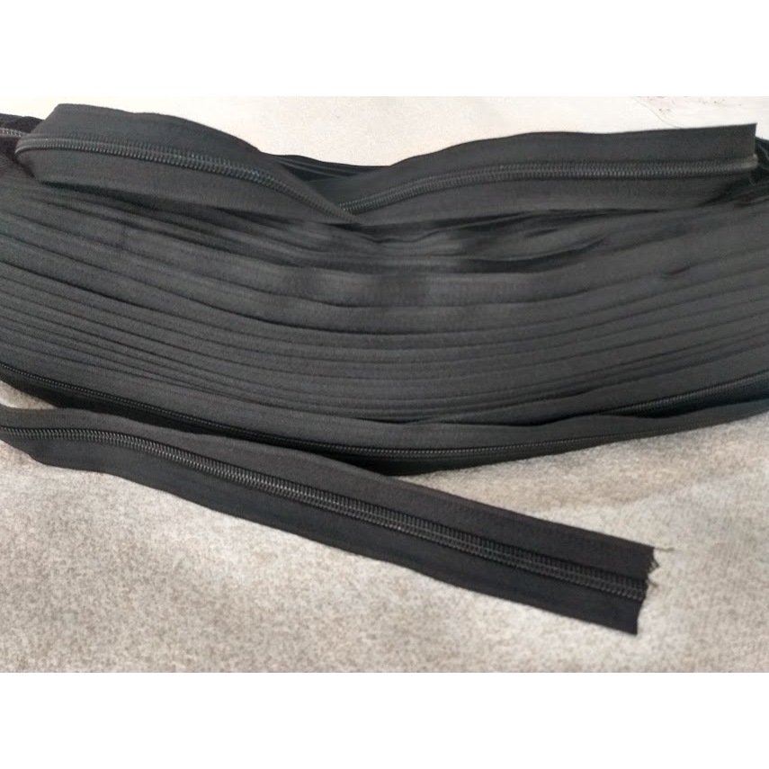 Zíper número 5 nylon preto rolo com 50 metros | Shopee Brasil