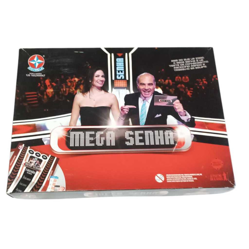 Jogo Mega Senha Estrela Completo Semi Novo Tabuleiro Ref 4 (Usado ...