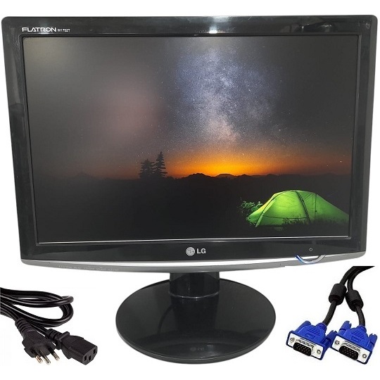 Monitor de 17 Polegadas Garantia 3 Meses Cabo VGA Energia NF Com ...