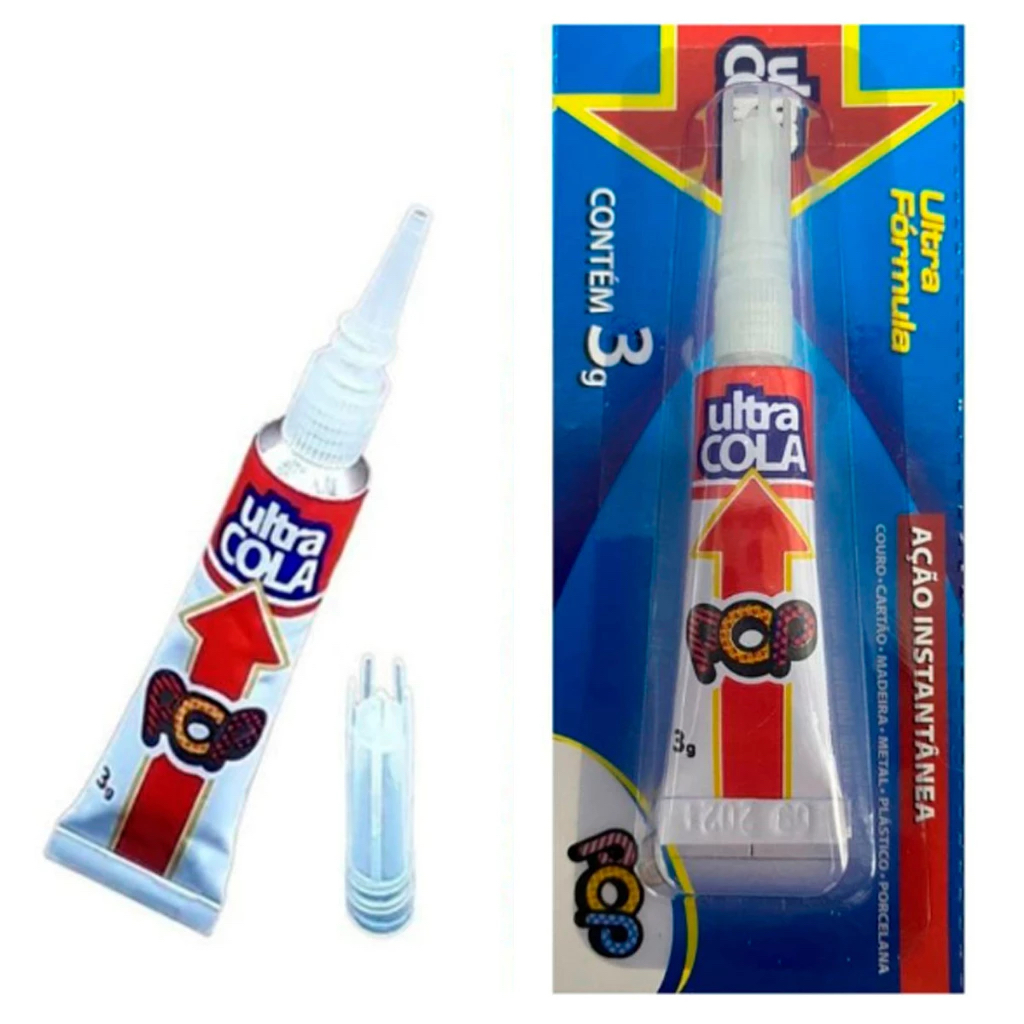 COLA INSTANTANEA ULTRA COLA 3G | Kit com 3 unidades de 3g cada | Shopee ...