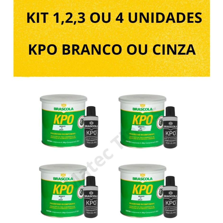 KPO Brascola 440g Brascoved Cores Branco ou Cinza KIT 1,2,3 OU 4 UNIDADES | Shopee Brasil