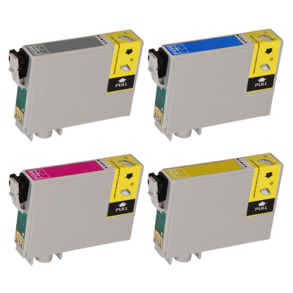 Kit 4x Cartucho Compatível com Epson T133 T1331 T1332 T1333 T1334 TX120 ...