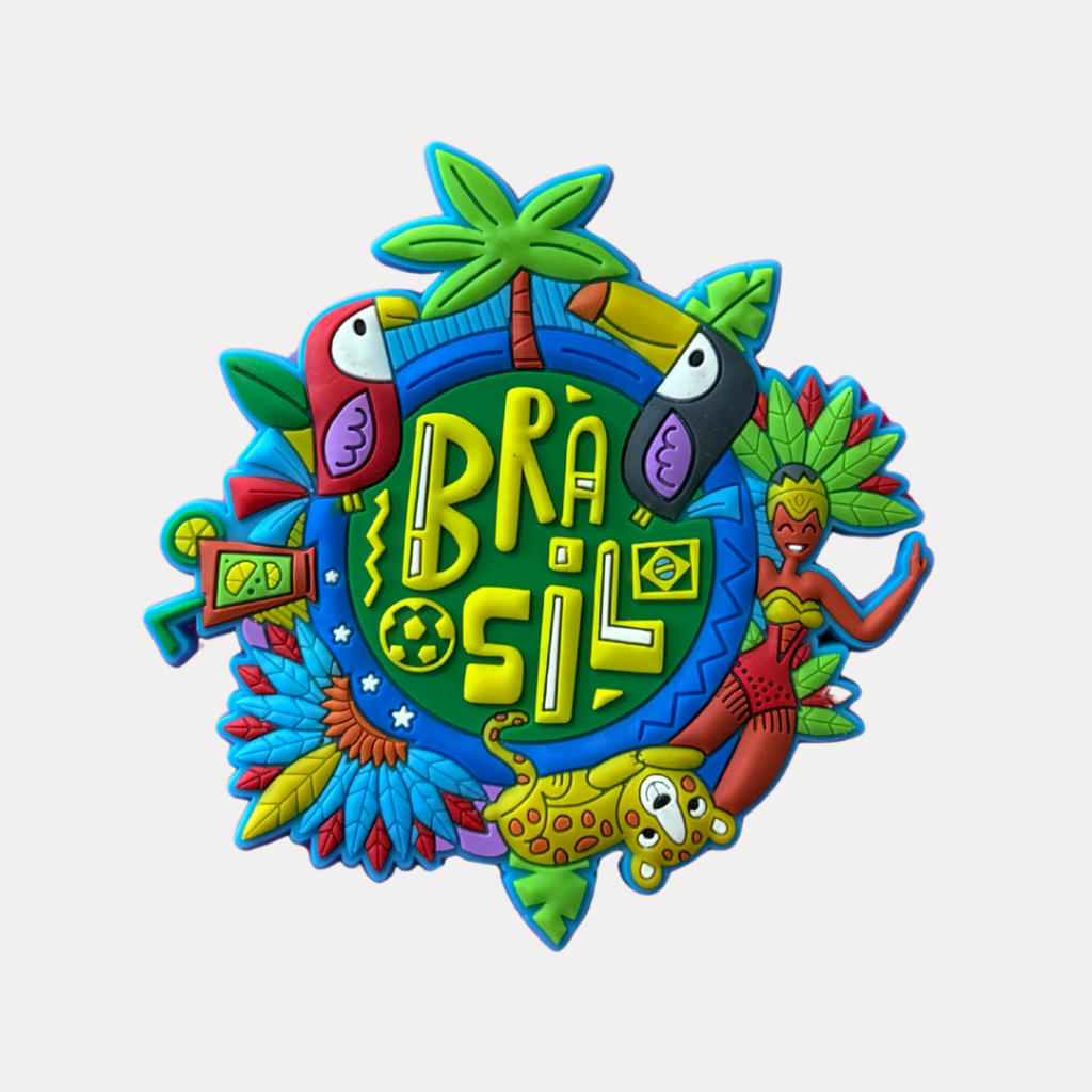 Ímã Brasil BR Atrativos - Imã de Geladeira Emborrachado | Shopee Brasil