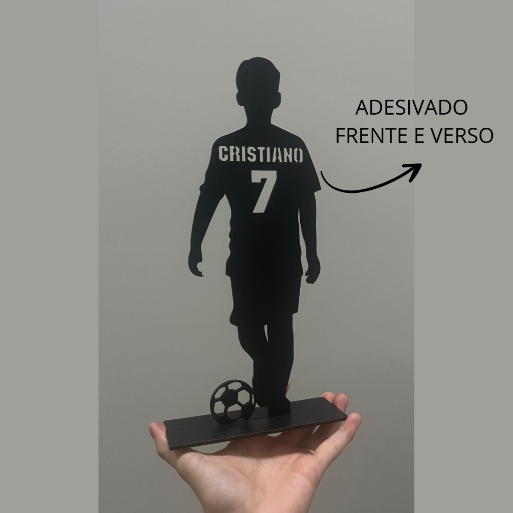 KIT 10 DISPLAY PERSONALIZADO FUTEBOL ADESIVADO FRENTE E VERSO | Shopee ...