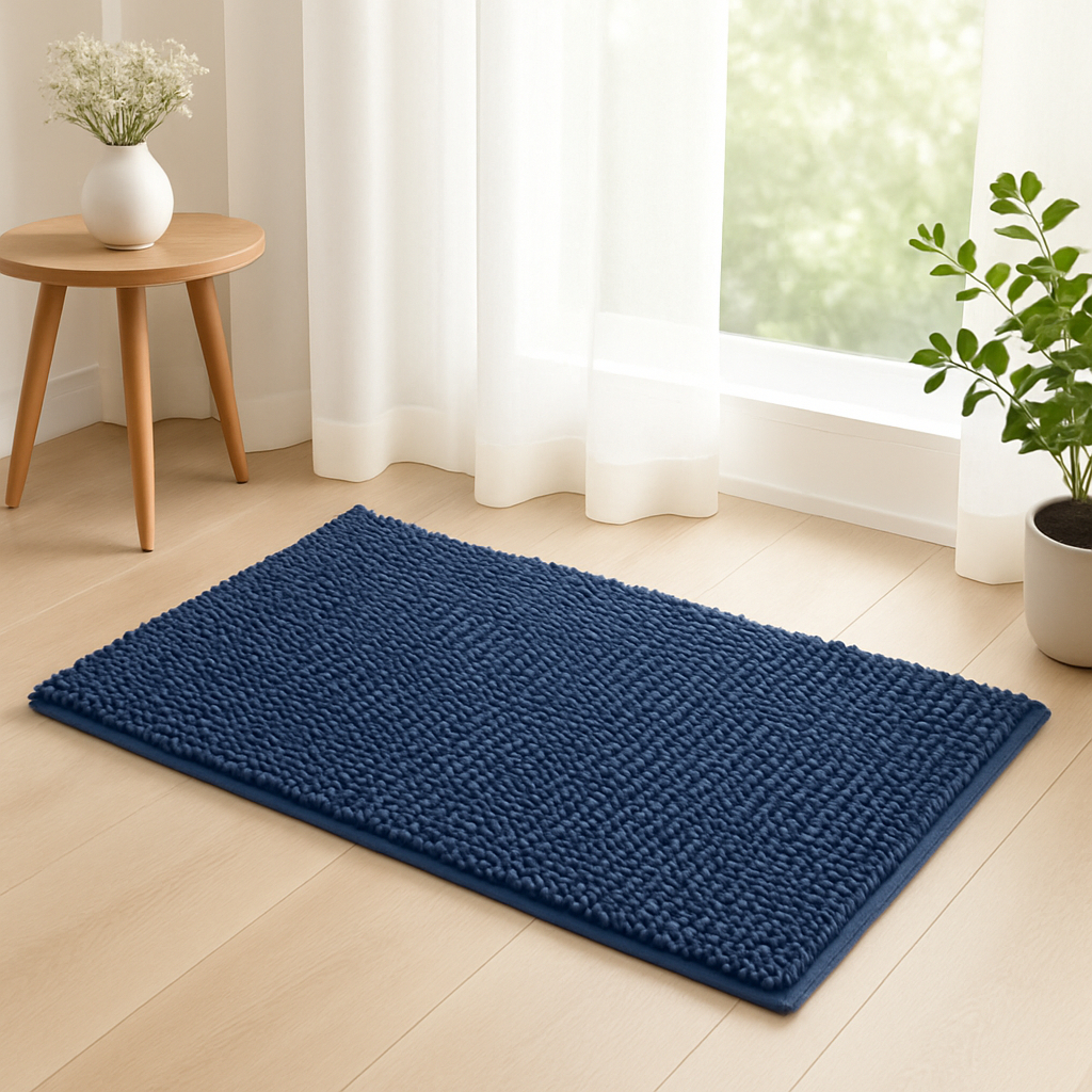 Tapete Capacho Bolinha Microfibra Macio Para Banheiro Quarto ...