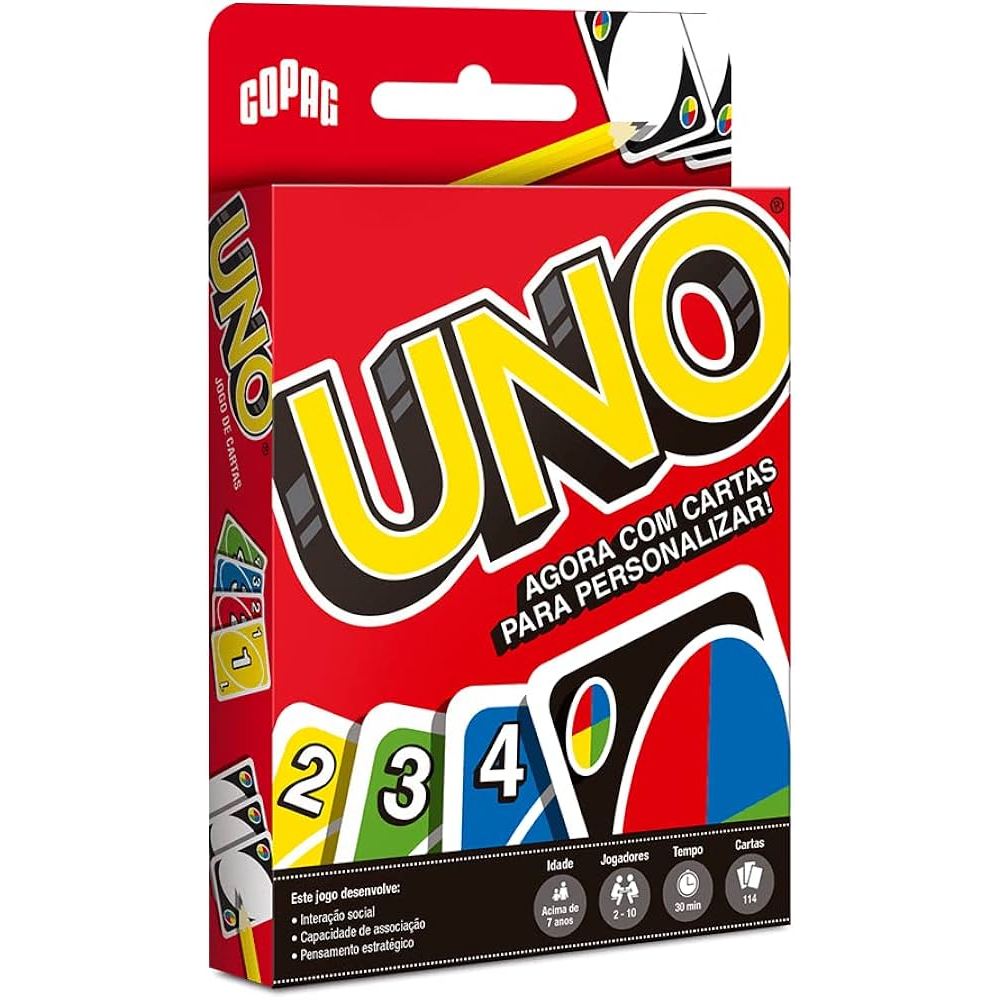 MARCA MATTEL Jogo De Cartas - Uno - Copag - 100% Original | Shopee Brasil