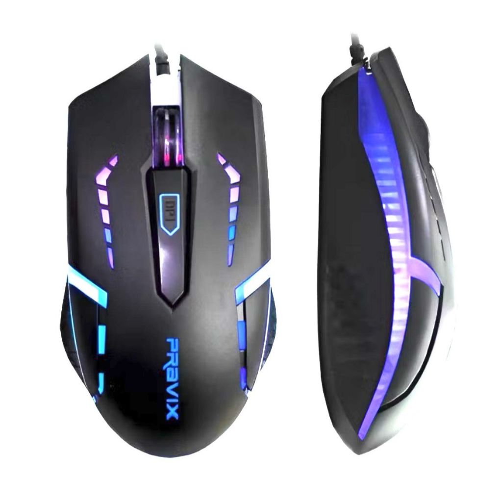 Mouse Gamer Usb 3200Dpi Led RGB Ajustável Com Fio KA-609 | Shopee Brasil