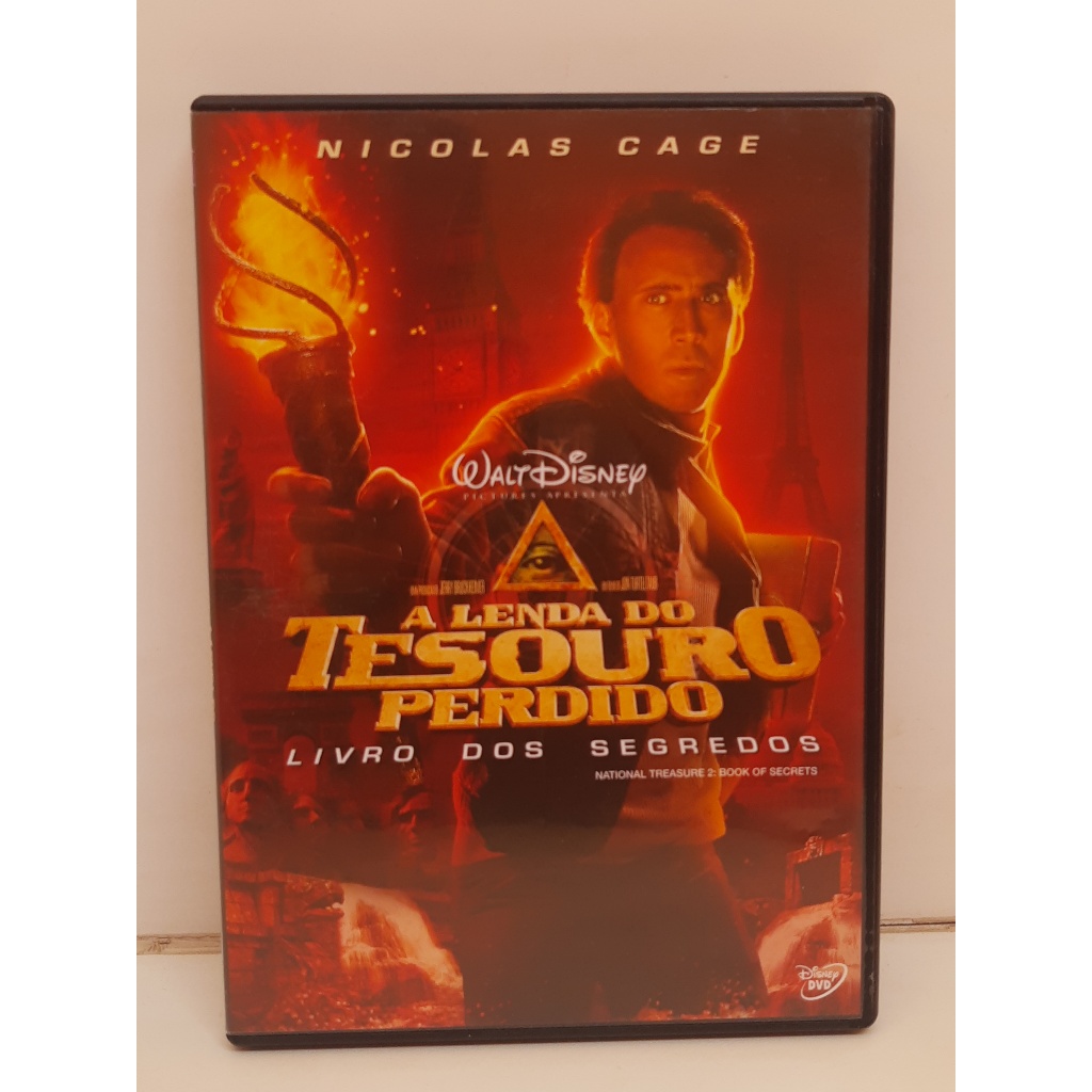 DVD A lenda do Tesouro Perdido - Livro dos Segredos (usado) | Shopee Brasil
