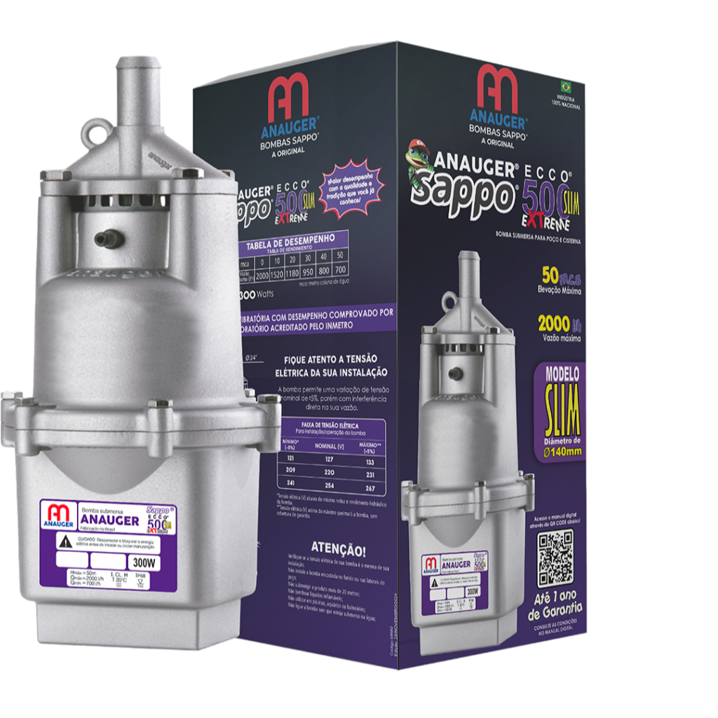 Bomba Submersa Para Poço E Cisterna Anauger 500 Extreme | Shopee Brasil