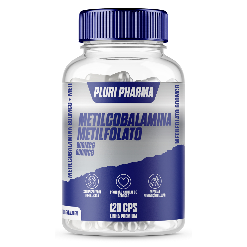 Metilfolato 600 Mcg + Metilcobalamina 800mcg 120 Capsulas | Shopee Brasil