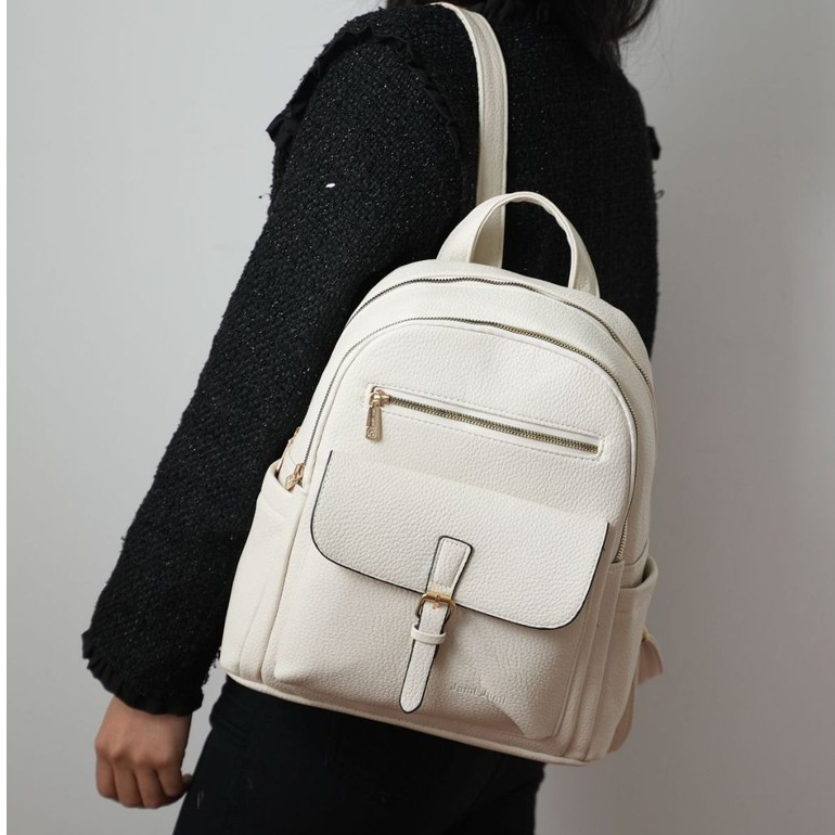 Mochila Feminina Média De Qualidade De Costas Em Couro Sintético B708 ...