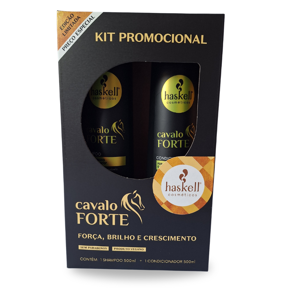 Haskell Kit Shampoo e Condicionador 500 ml Promopack Cavalo Forte ...