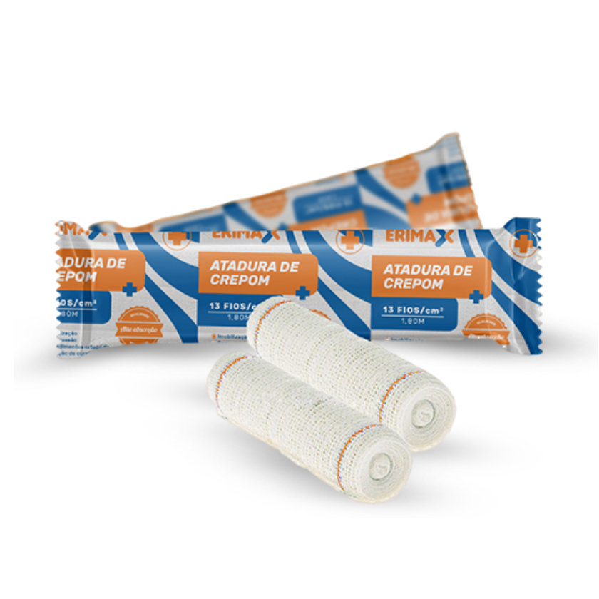 Atadura De Crepe / Crepom C/ 24 Und - 06cm X 1,80mts 13 Fios | Shopee Brasil