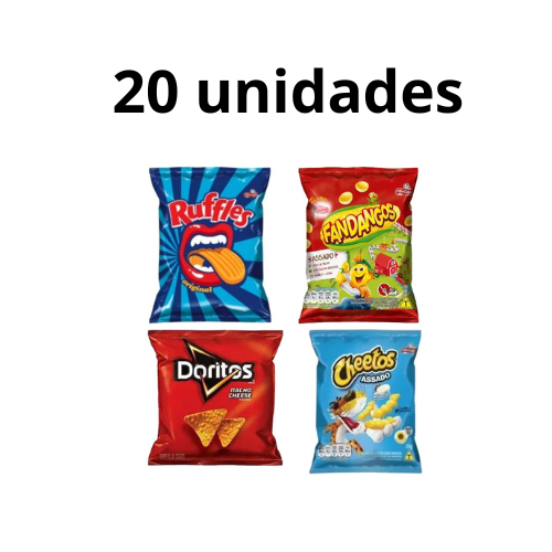 Kit 20 Salgadinho Elma Chips Sortidos | Shopee Brasil
