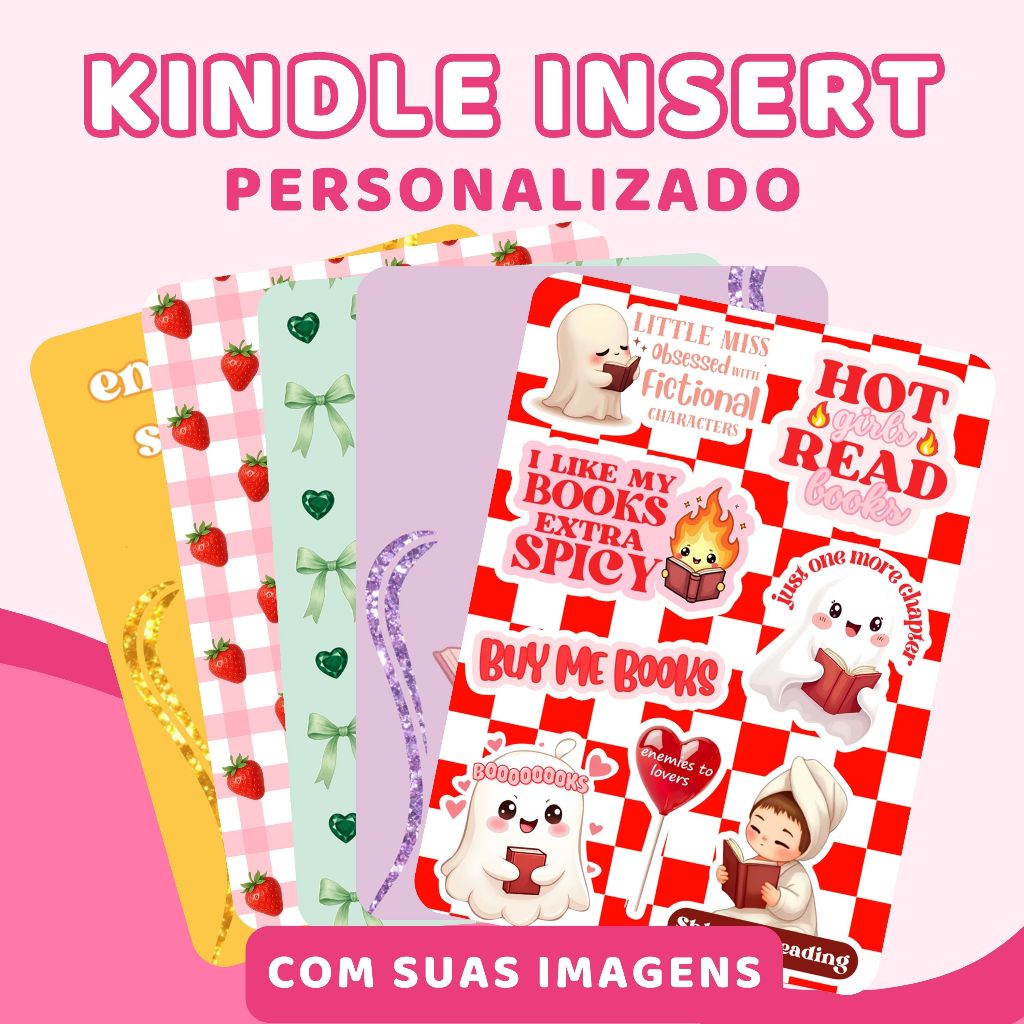 Kindle Insert para Capa Kindle Card Encarte Personalizado | Shopee Brasil