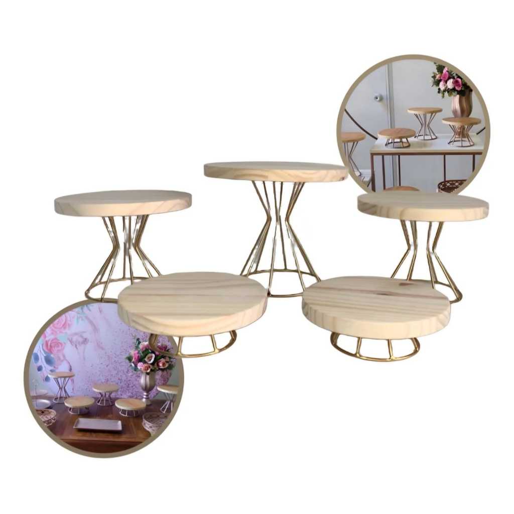 Kit Com 5 Boleiras E Doceiras Para Decorar Sua Festa | Shopee Brasil