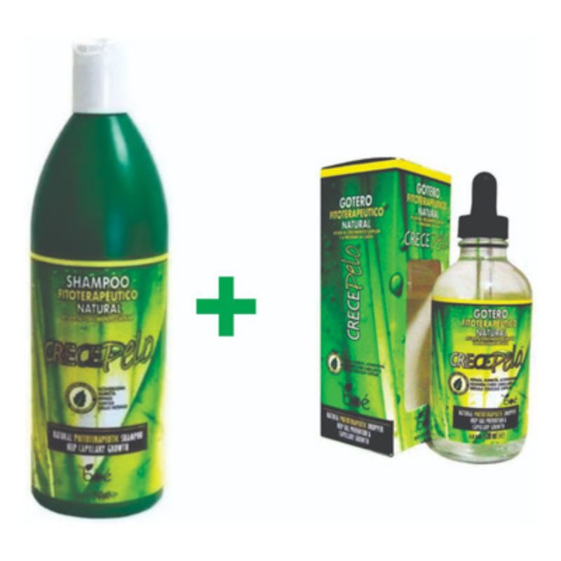 Kit Shampoo Crece Pelo 1Litro + Gotero Crece Pelo - Tônico Capilar ...