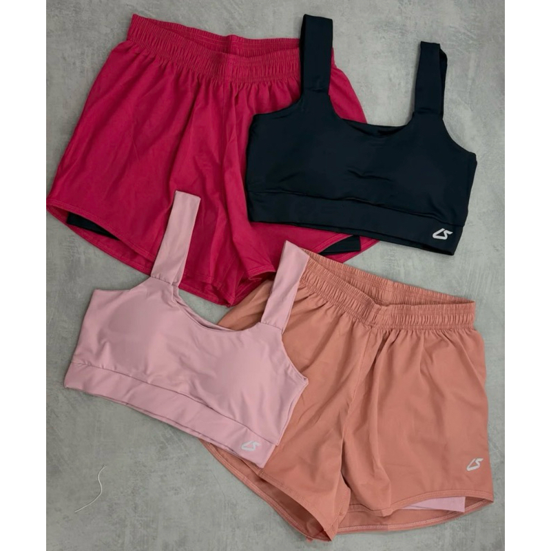 Conjunto Fitness Short Duplo Fitness Premium Poliamida Com Tactel E Top ...