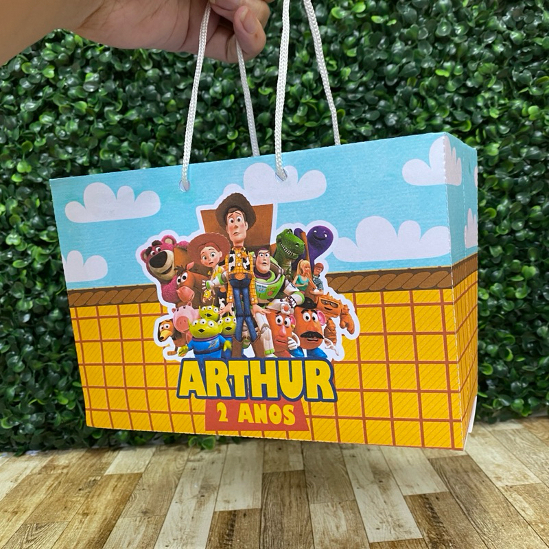 Sacolinha G PEGUE E MONTE TOY STORY Personalizados | Lembrancinhas ...