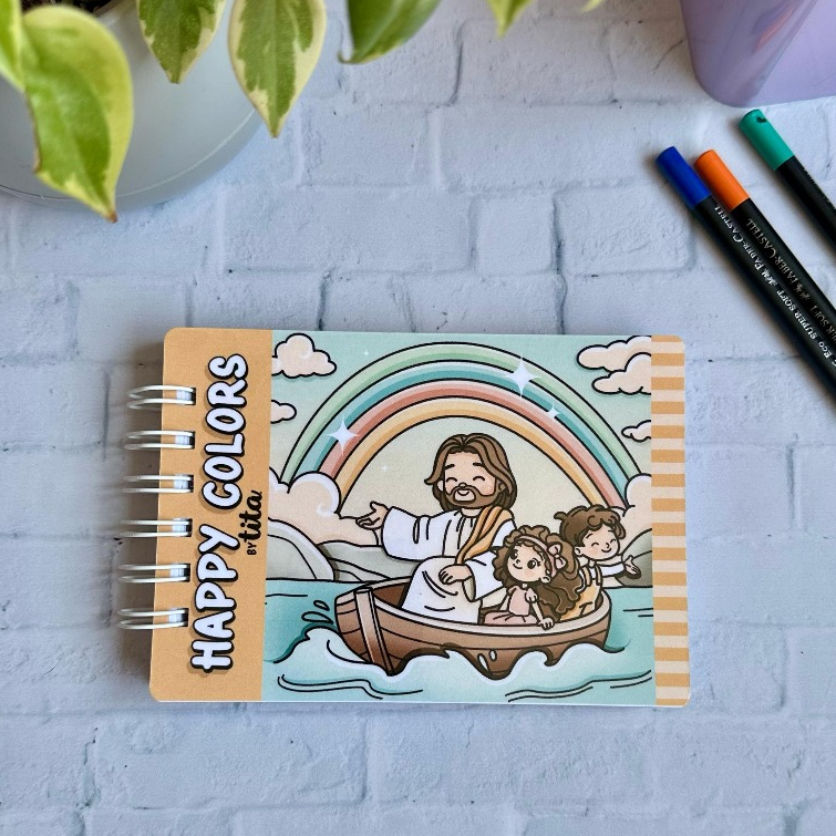 Livro De Colorir - Jesus - Pequeno A6 | Shopee Brasil