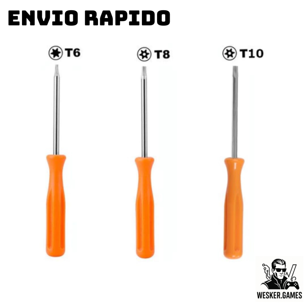 Kit Chave Torx T6,T8 e T10 Compativel para controles Xbox 360 e Xbox ...