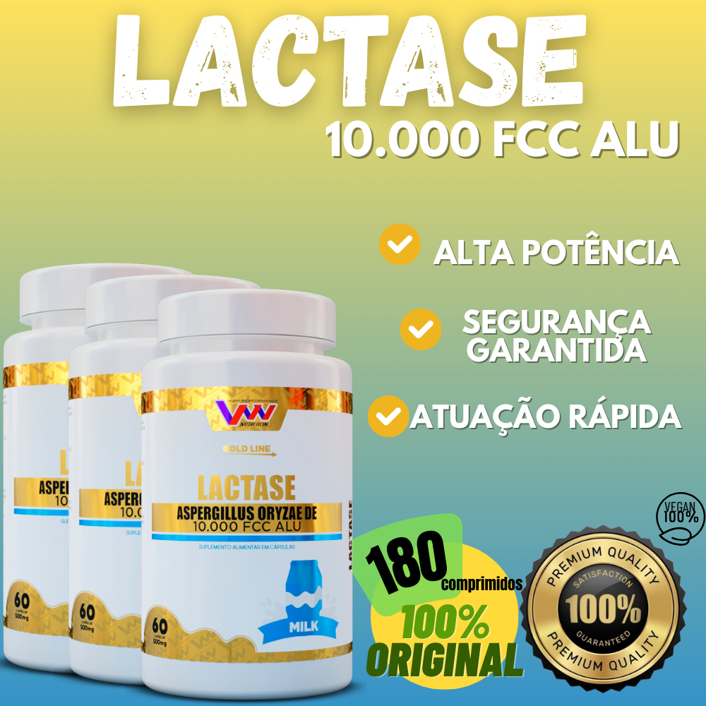 Suplementos Premium Lactase Enzima 10.000FCC ALU 60 comprimidos ...