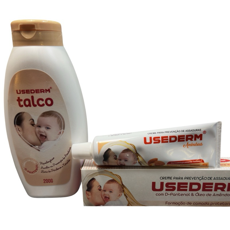 Kit Talco Usederm Prevenção Assaduras Bebe, Adultos e Idosos ...