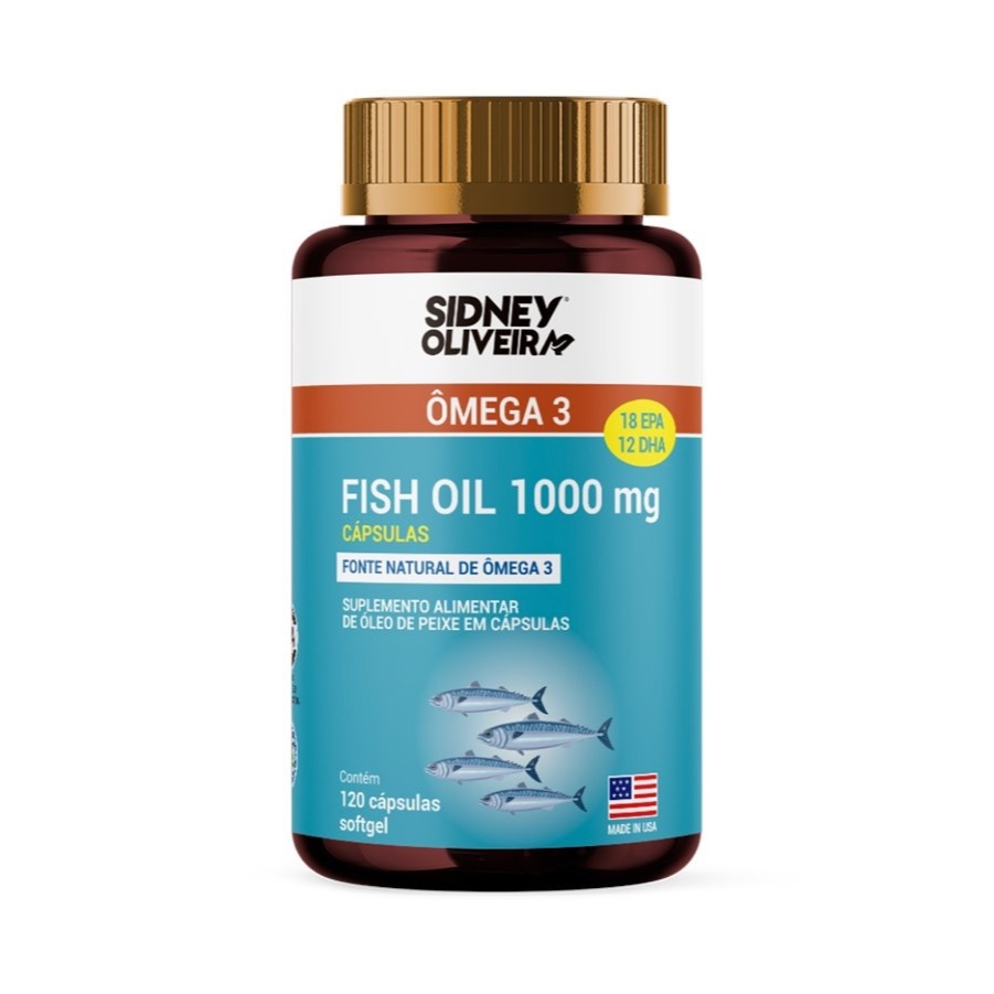 Omega 3 1000mg 120 capsulas Sidney oliveira | Shopee Brasil