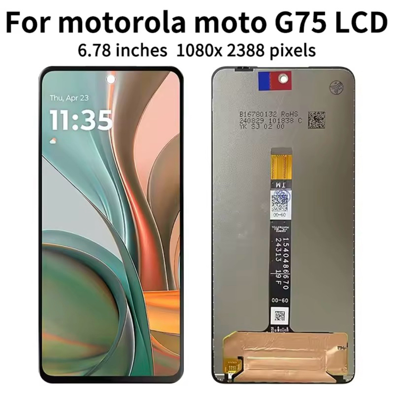 Tela Frontal Display Moto G75 5g Xt2437 Lcd Original Sem Aro Pronto Entrega + Película | Shopee ...