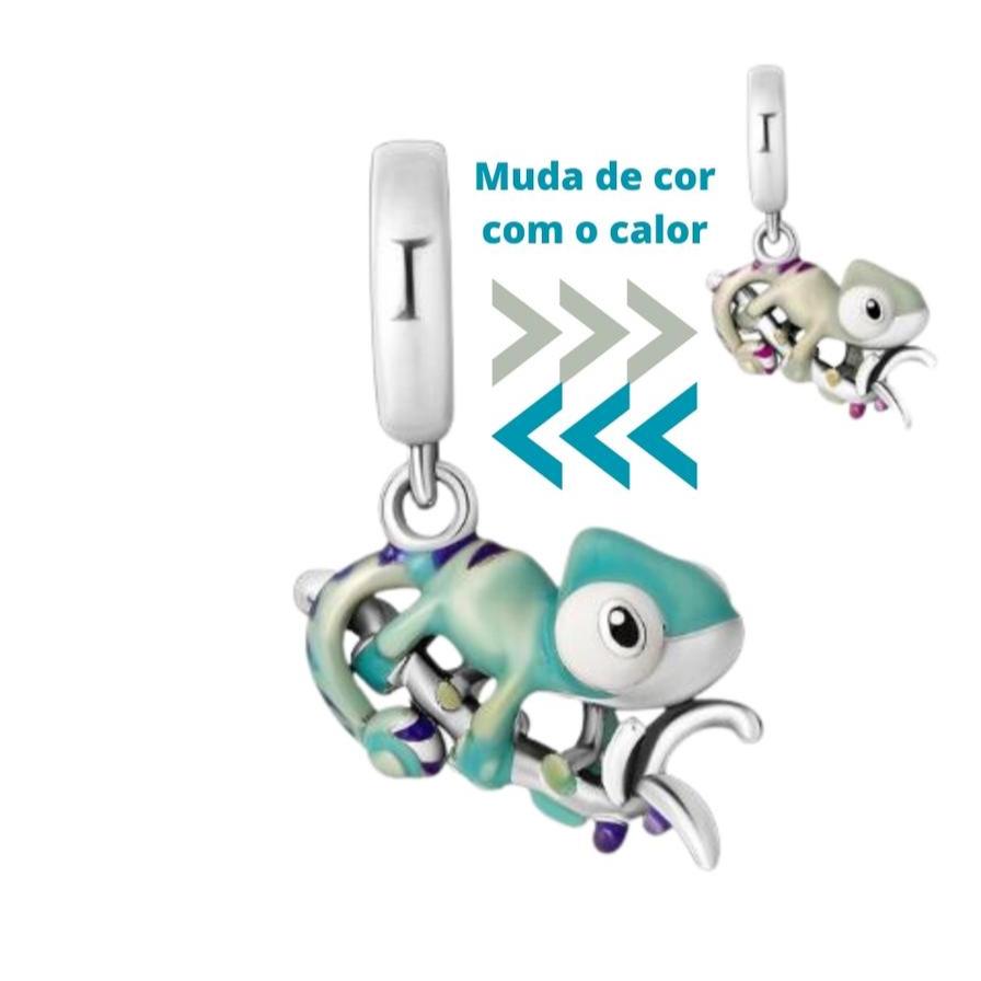 Berloque Charm Camaleão muda de cor Compatível Pandora Vivara | Shopee ...