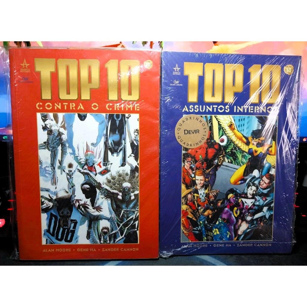Alan Moore - TOP 10 Contra o Crime + Assuntos Internos - HQ Gibi ...