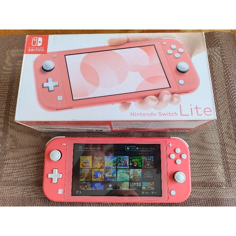 DESBLOQUEADO Nintendo Switch Lite | Shopee Brasil