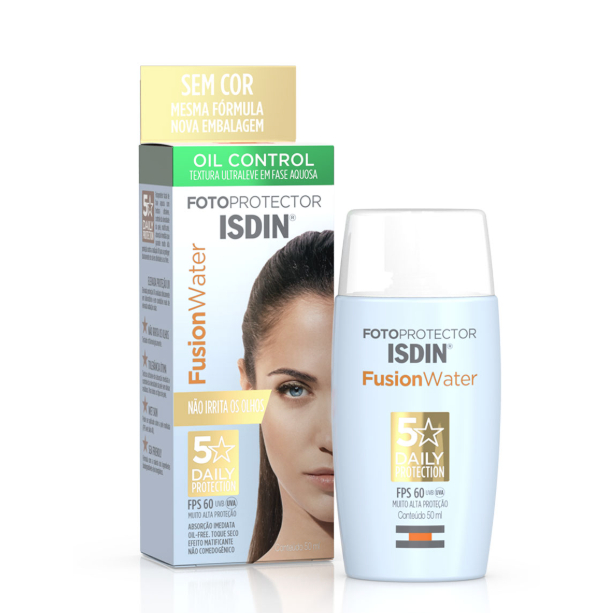 Fotoprotector ISDIN Fusion Water FPS 60 50ml | Shopee Brasil