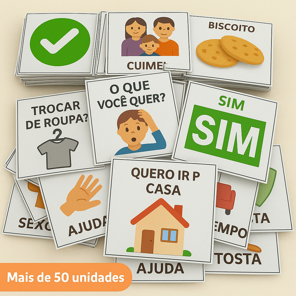 90 Fichas de Comunicação Alternativa para Autistas pasta Pecs ...