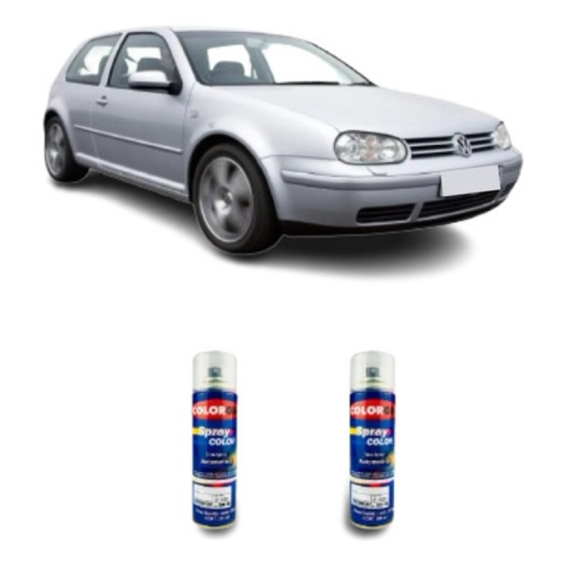 Tinta Spray Automotiva Prata Reflex Vw + Verniz 300ml | Shopee Brasil
