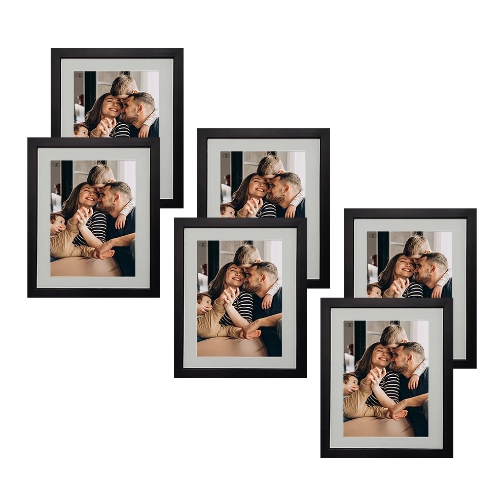 Kit 06 Quadros 25X30 com Paspatur para foto 20X25 com vidro | Shopee Brasil