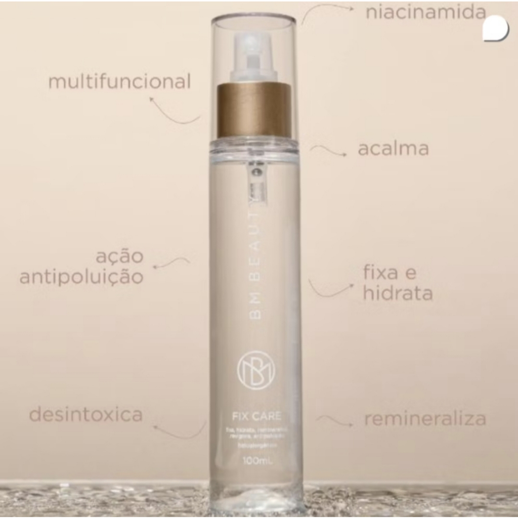 Fix Care Bruma Fixadora de Maquiagem BM Beauty 100ml | Shopee Brasil