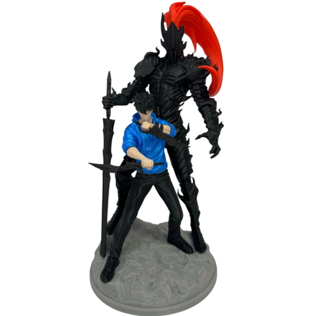 Sung Jin Woo E Igris Action Figure 3d Solo Leveling | Shopee Brasil