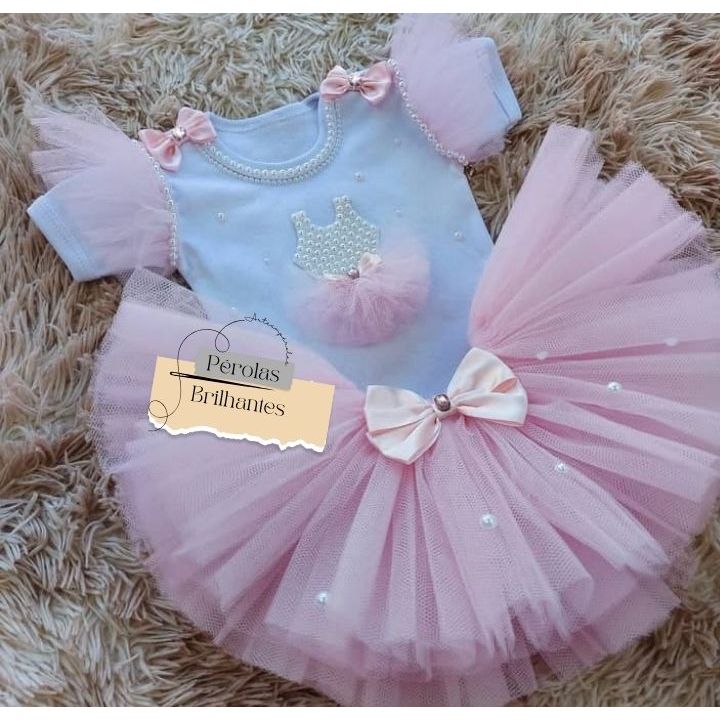 bori body mesversario tematico bailarina personalizado roupa de bebe ...