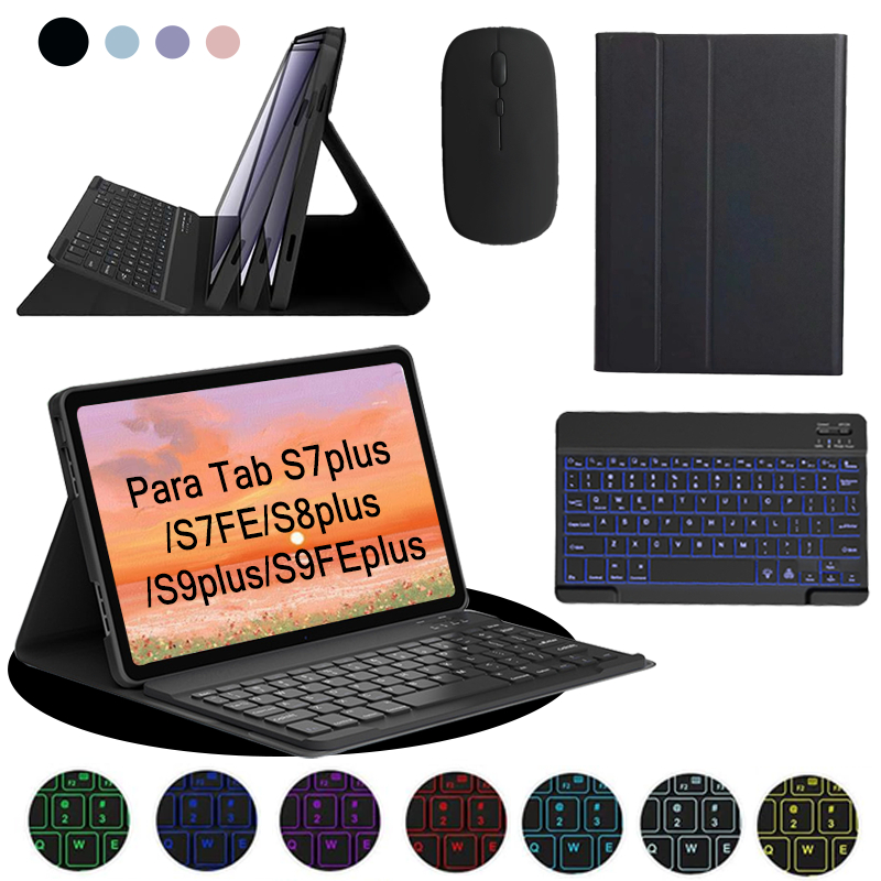 Adequado para Tab S7 Plus/S7FE/S8 Plus/S9 Plus/S9FEplus capa protetora ...