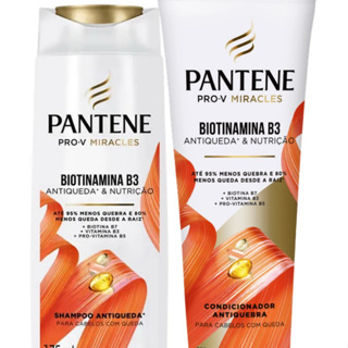 Kit Shampoo 300 ml + Condicionador 250ml Pantene Pro-V Miracles Biotinamina B3 | Shopee Brasil